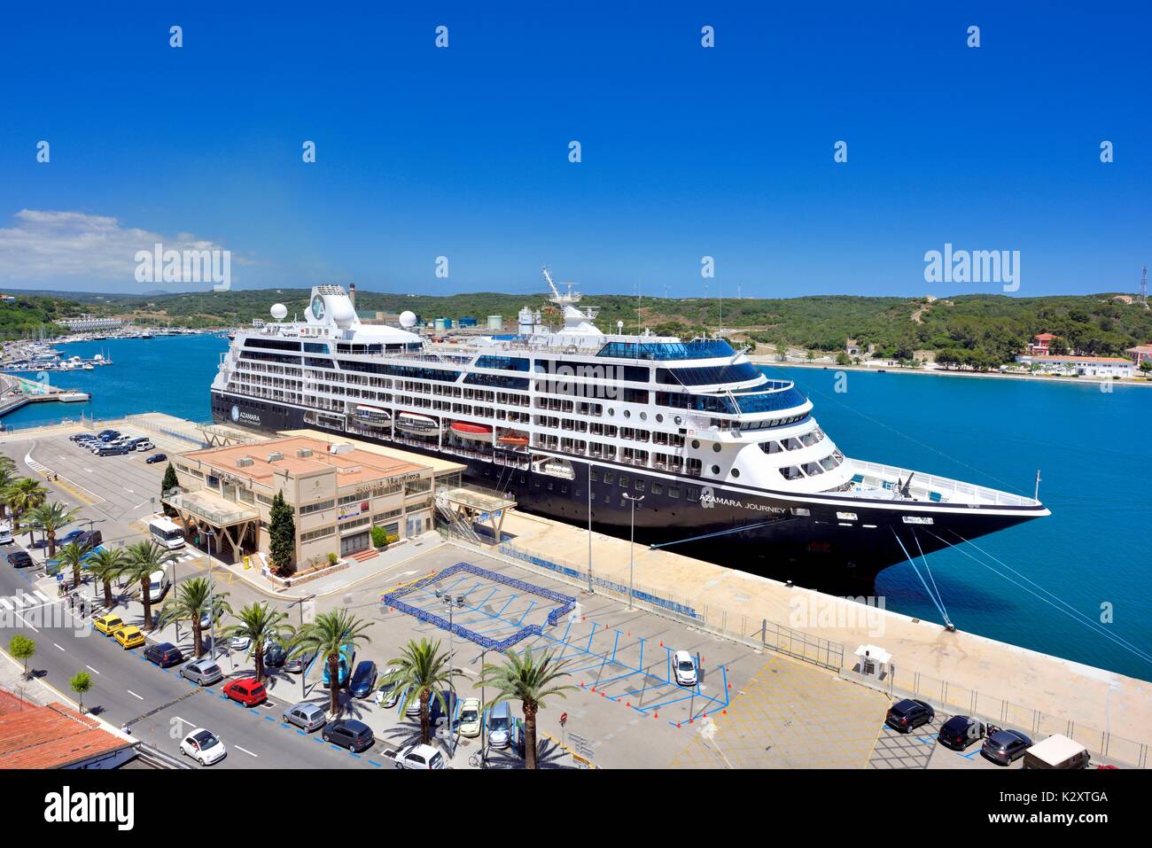 Azamara Journey R-class cruise ship Mahon Menorca Minorca Spain Stock ...