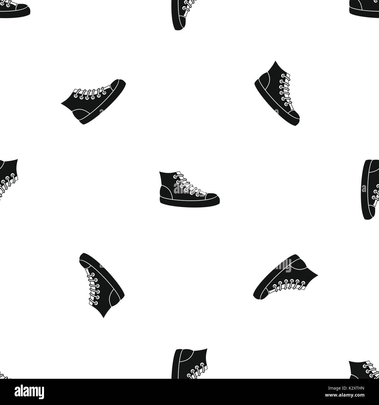 Sneakers pattern seamless black Stock Vector Image & Art - Alamy
