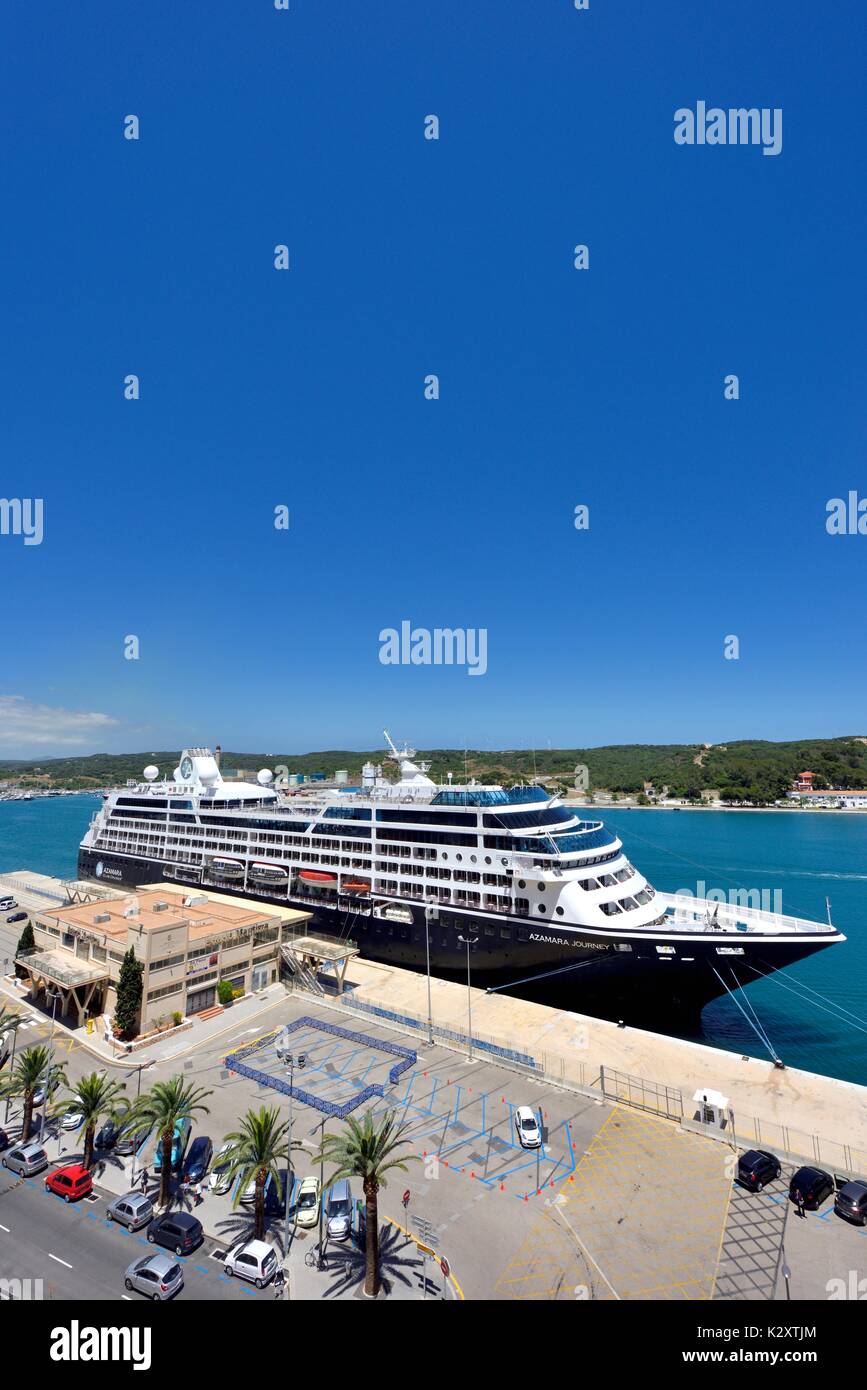 Azamara Journey R-class cruise ship Mahon Menorca Minorca Spain Stock ...