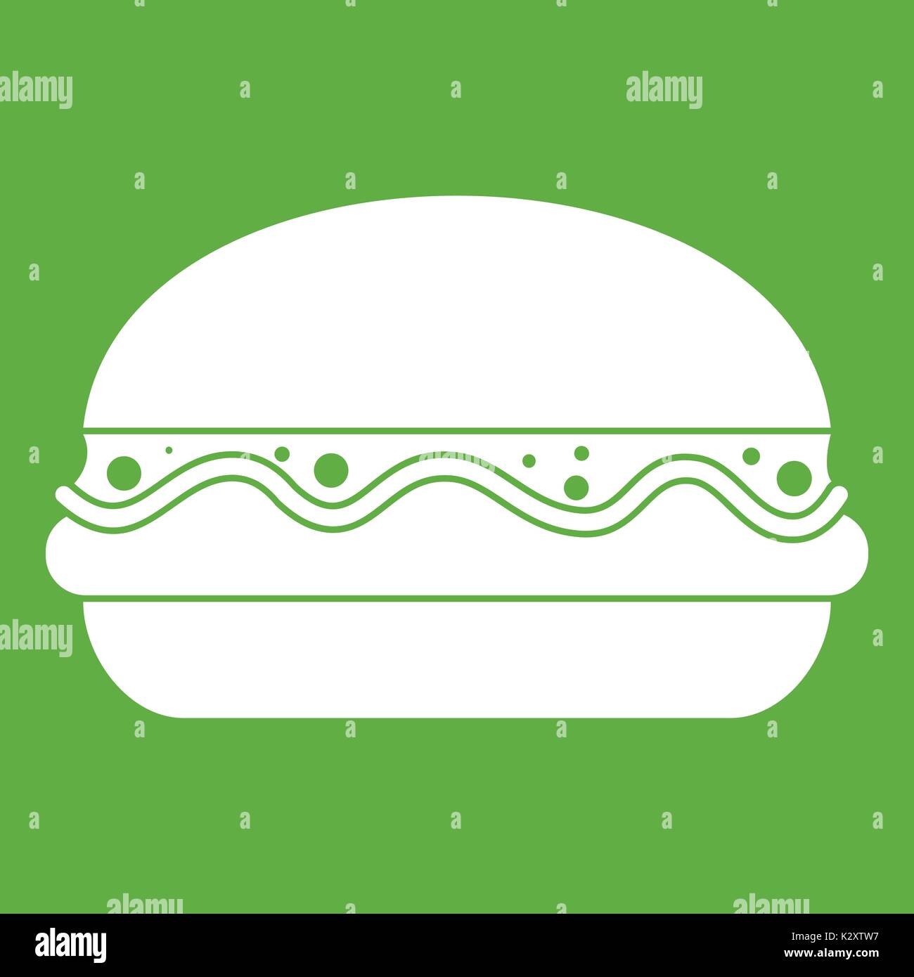 Burger icon green Stock Vector Image & Art - Alamy