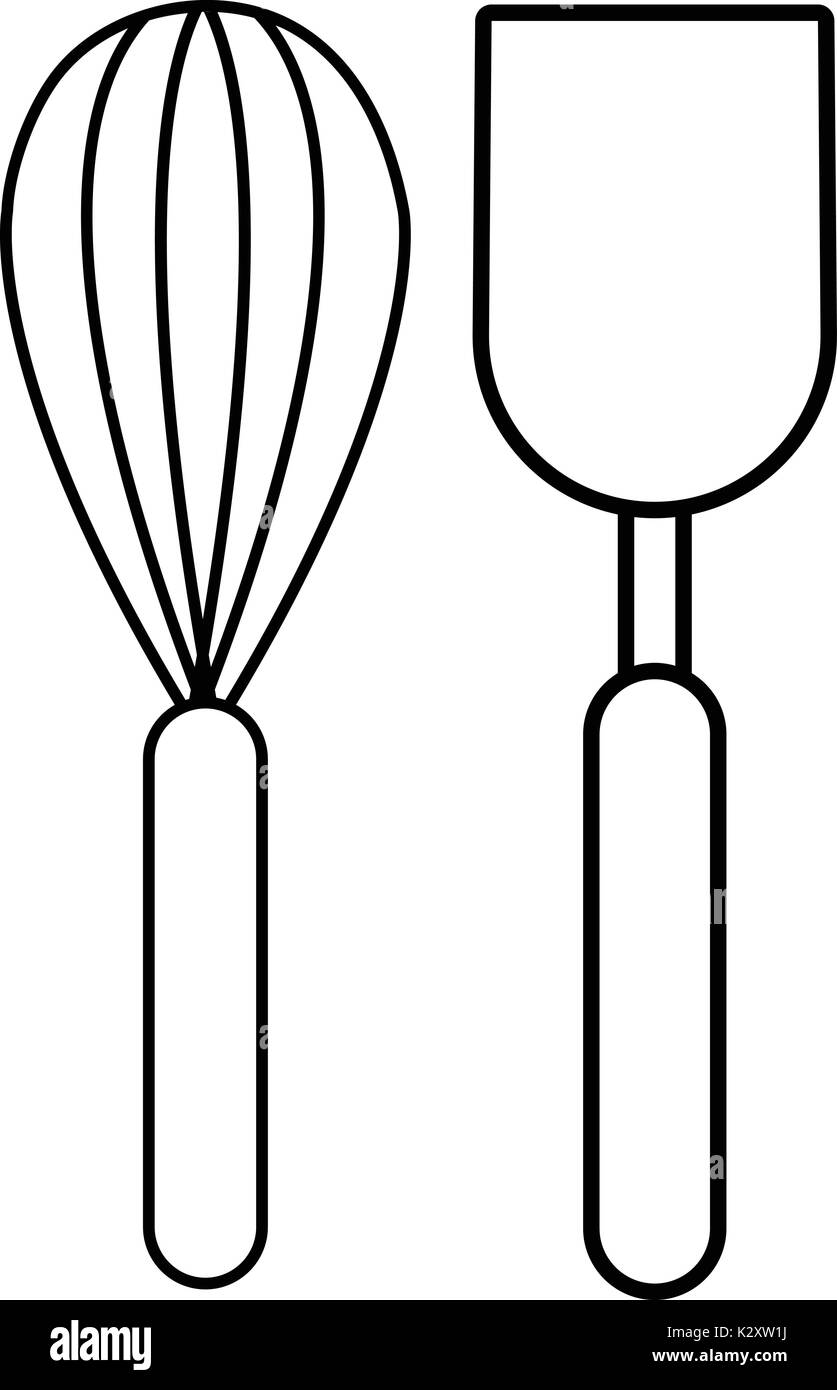 Cutlery bake icon , outline style Stock Vector Image & Art - Alamy