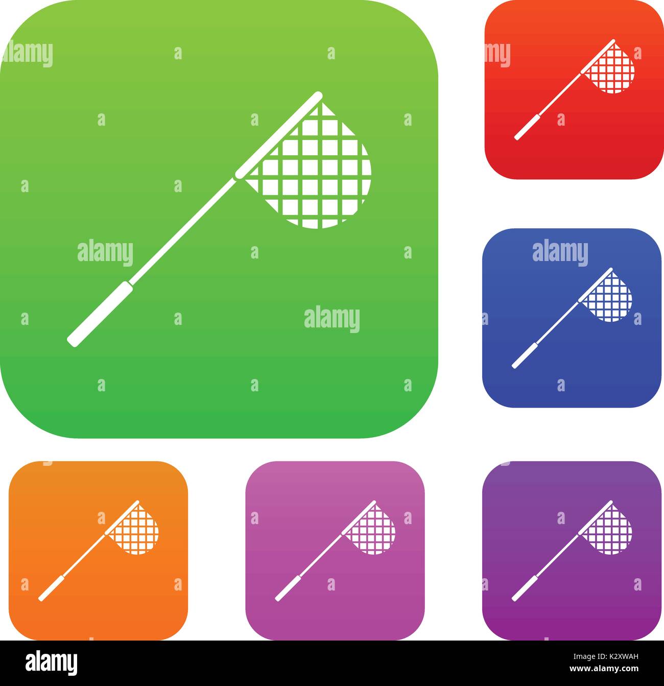 Fishing net set collection Stock Vector Image & Art - Alamy