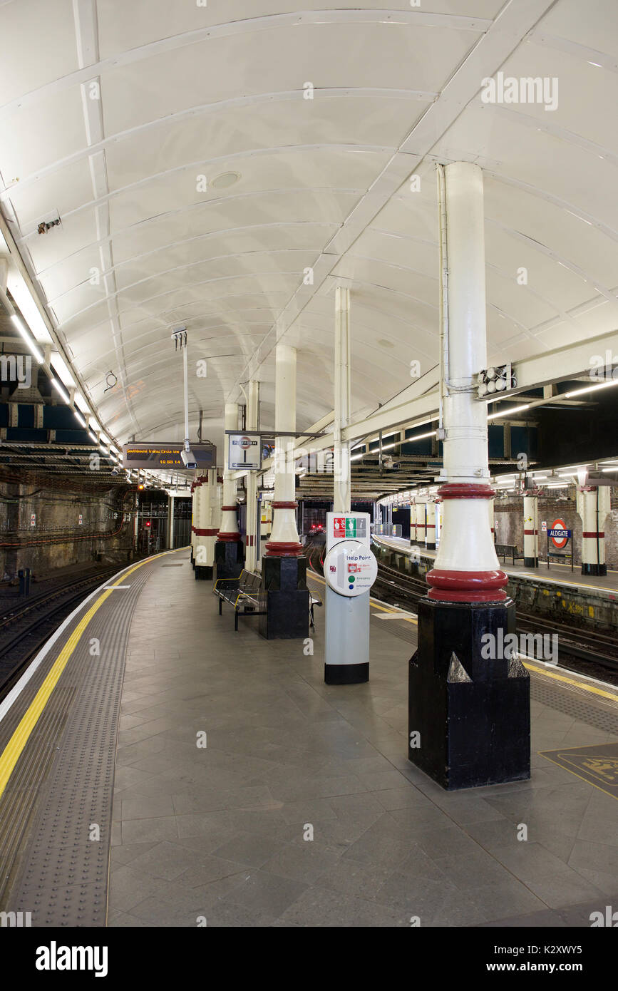 Aldgate Underground station in London Stock Photo - Alamy