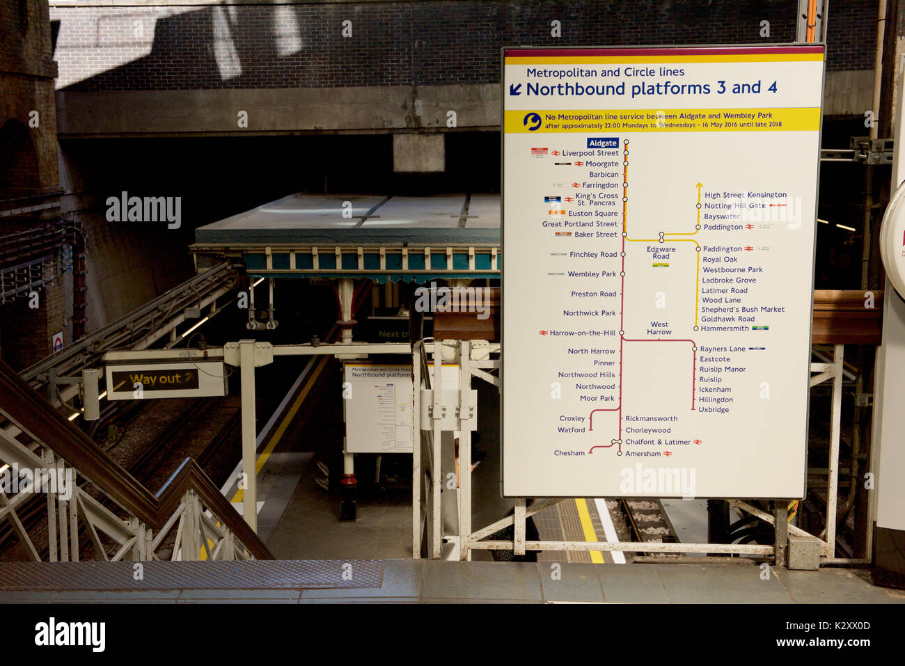 Aldgate Underground station in London Stock Photo - Alamy