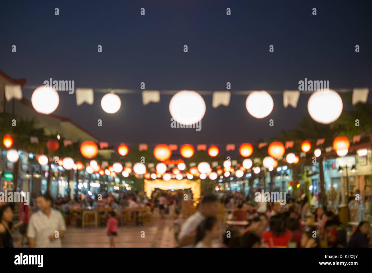 blurry night market background Stock Photo - Alamy