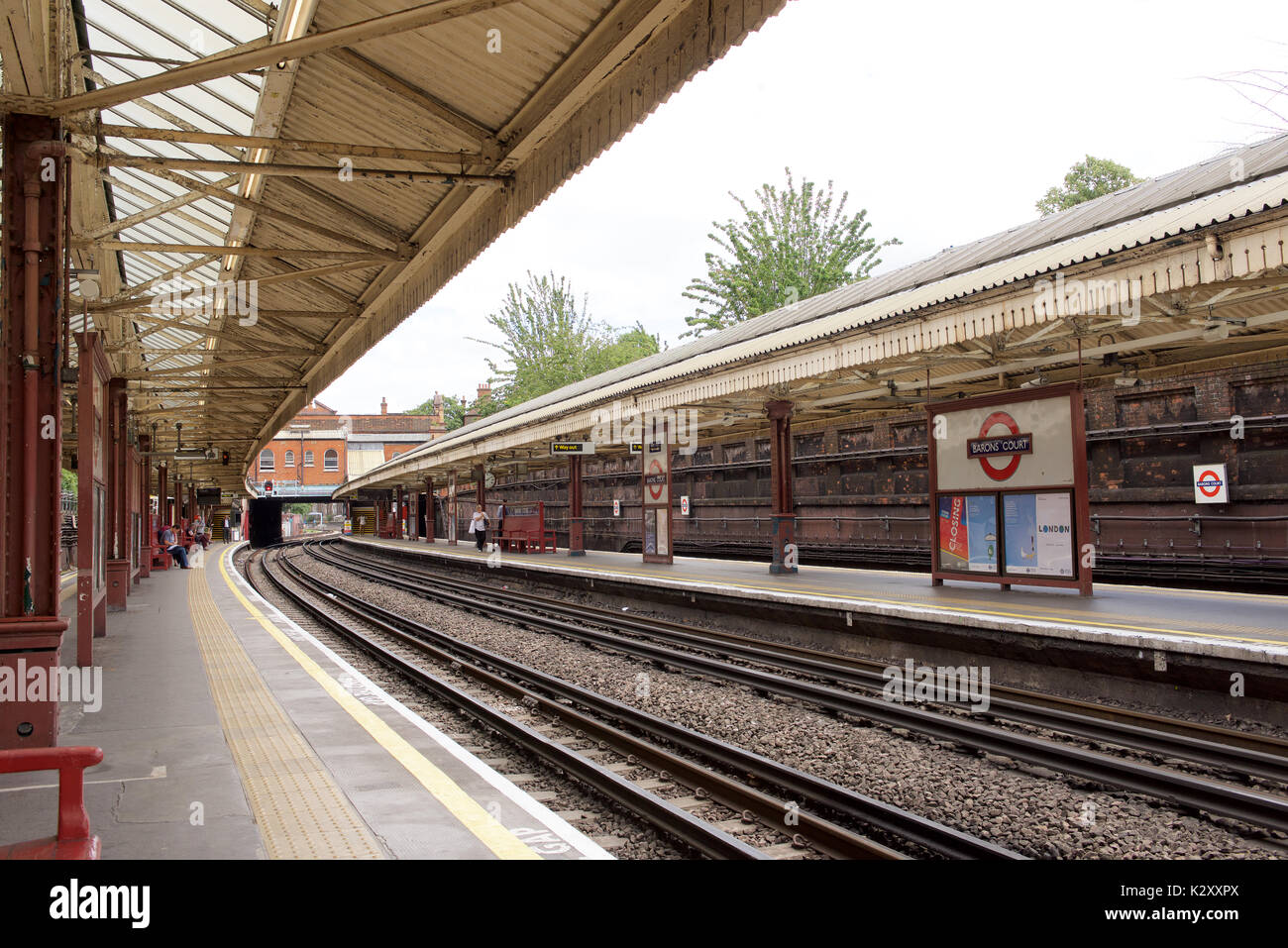 Barons Court Underground station in London Stock Photo - Alamy