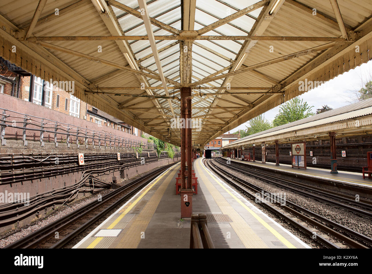 Barons Court Underground station in London Stock Photo - Alamy