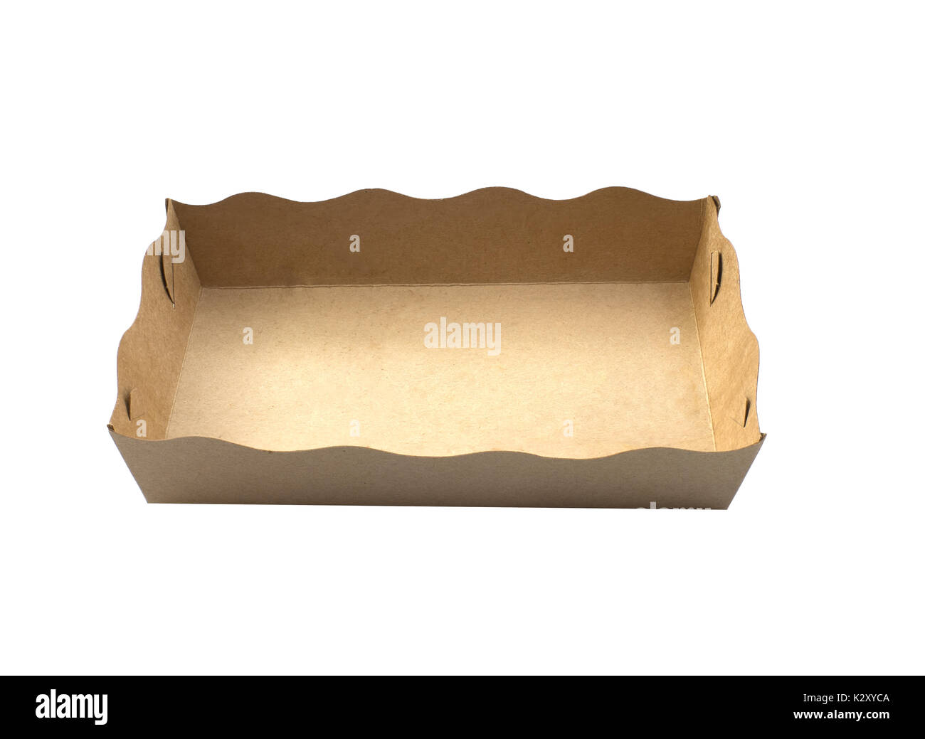 brown box paper on white background Stock Photo - Alamy