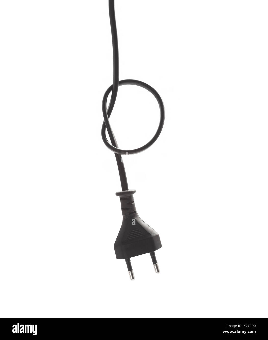 power wire for plug in isolated on white background Stock Photo - Alamy