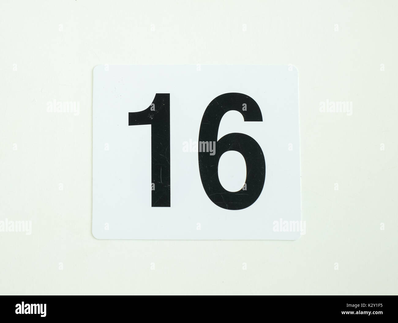 Number 16 sixteen sign symbol hi-res stock photography and images - Alamy