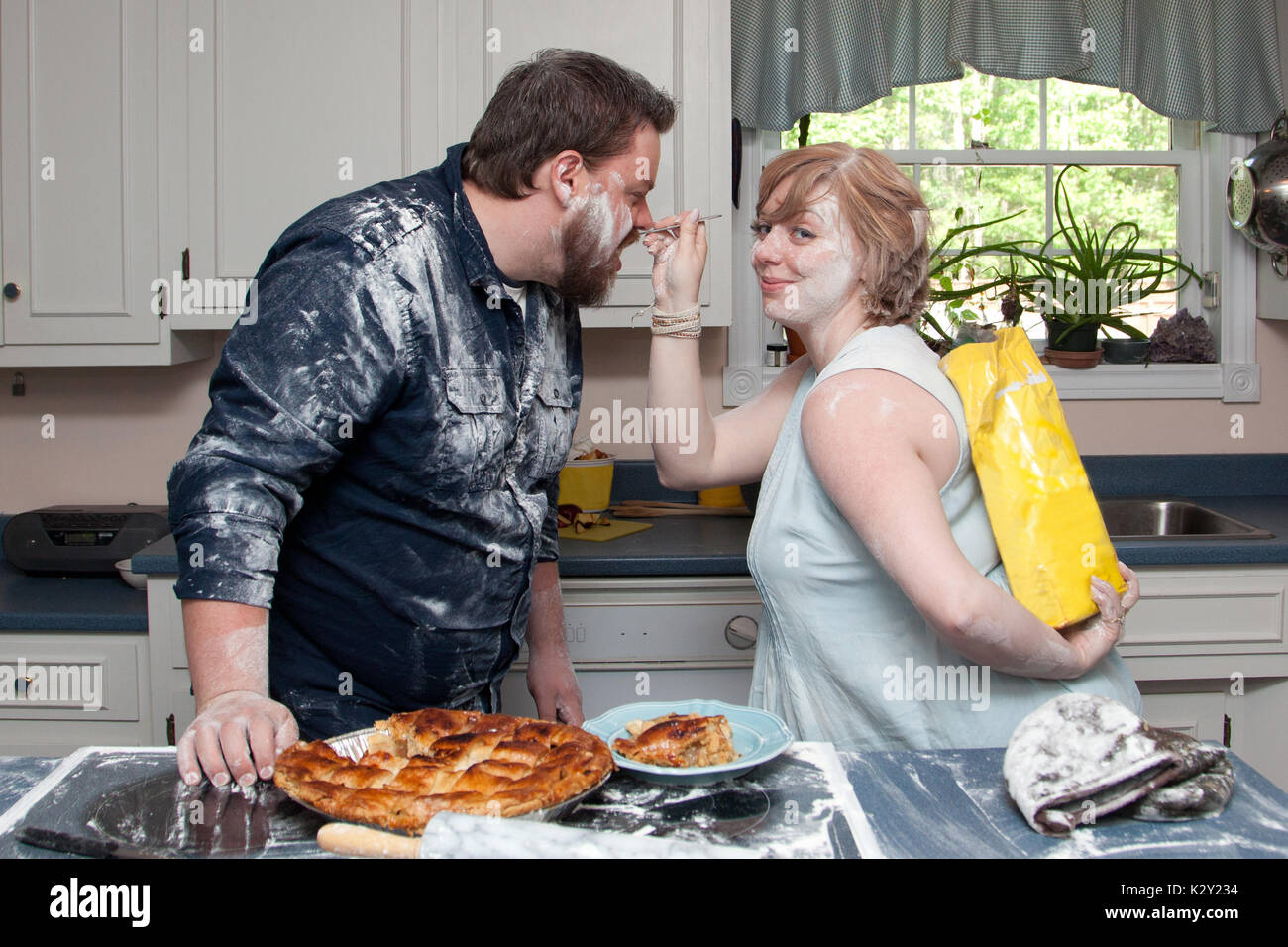 Flour bag mess hi-res stock photography and images - Alamy