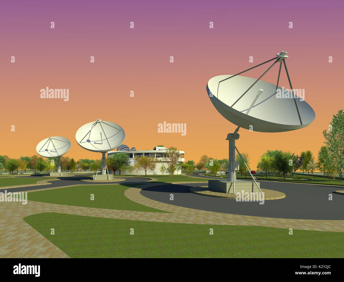 Satellite communication earth station 2. Collection Stock Photo - Alamy