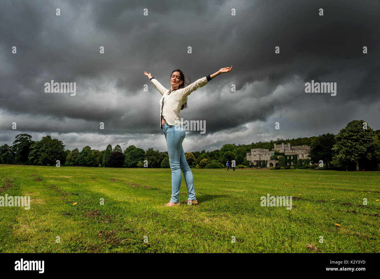 Celebrating the weather and light Stock Photo - Alamy