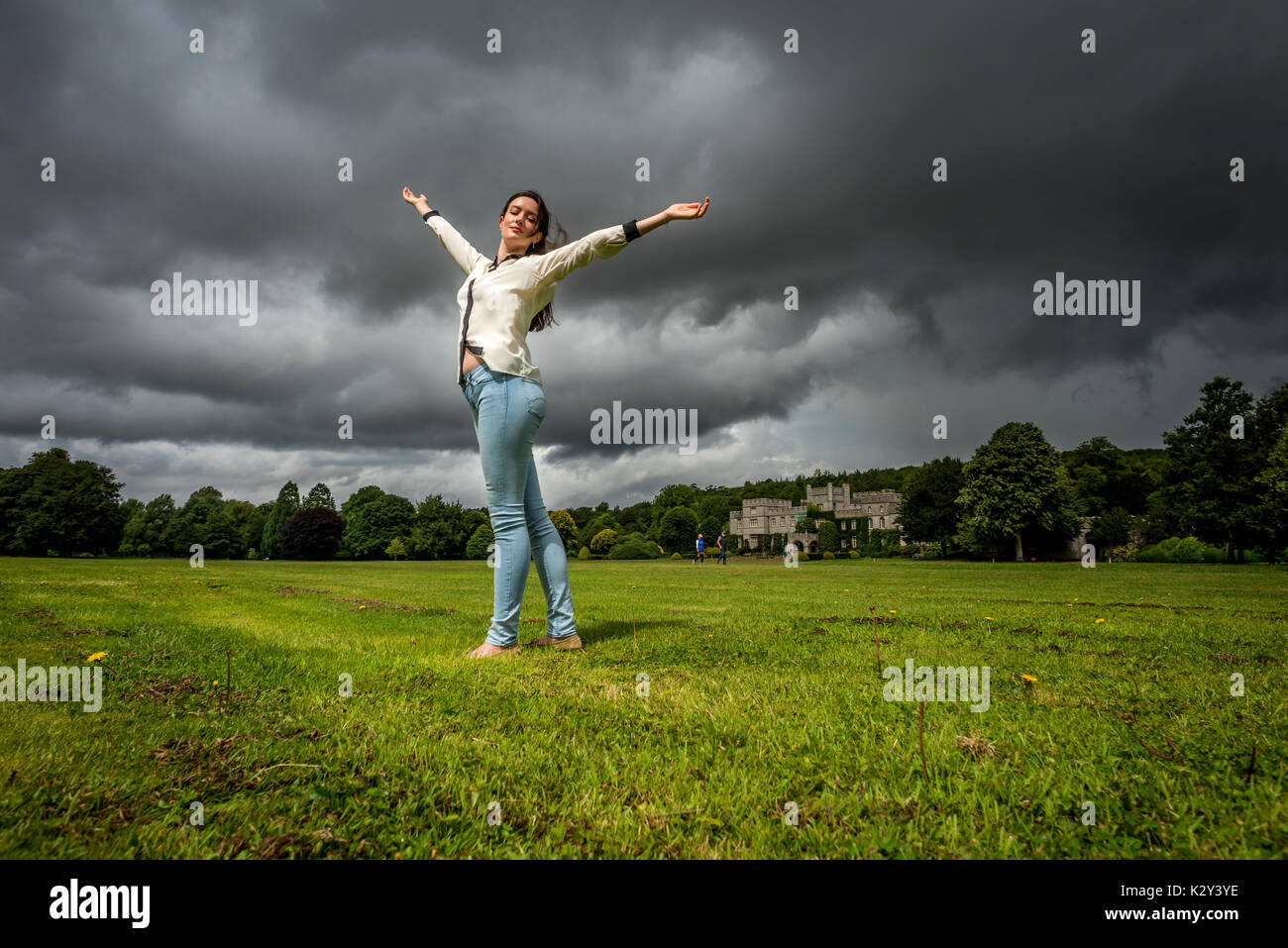 Celebrating the weather and light Stock Photo - Alamy