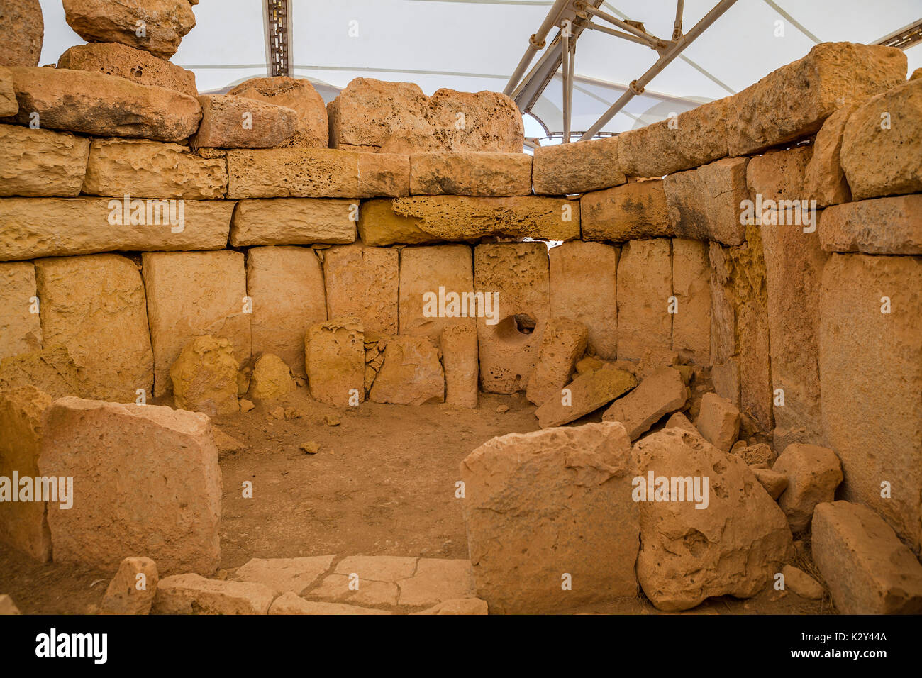 Malta island prehistoric temples hagar hi-res stock photography and ...