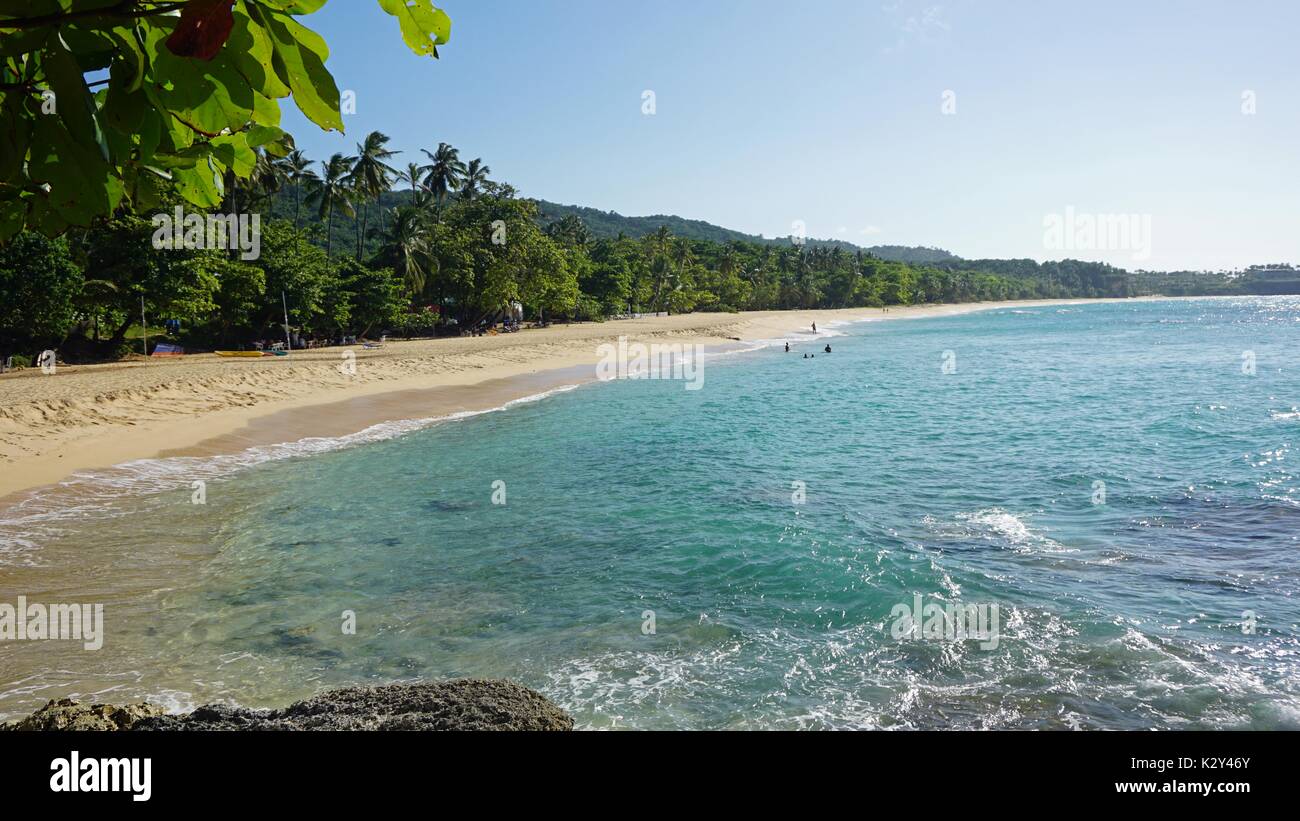 caribbean playa grande beach ion the dominican republic Stock Photo - Alamy