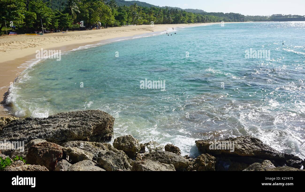 caribbean playa grande beach ion the dominican republic Stock Photo - Alamy