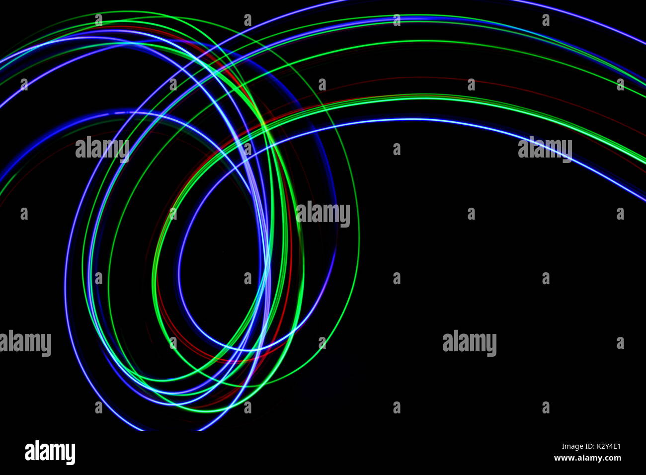 Multi Color light painting photography - long exposure loop and swirl ...