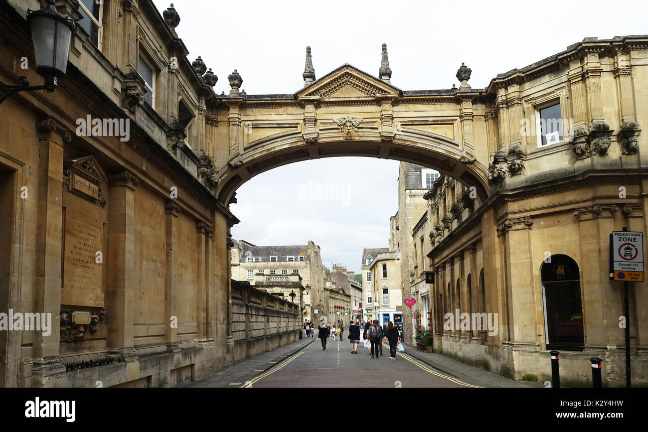Archway roman baths bath somerset england bathing hi-res stock ...