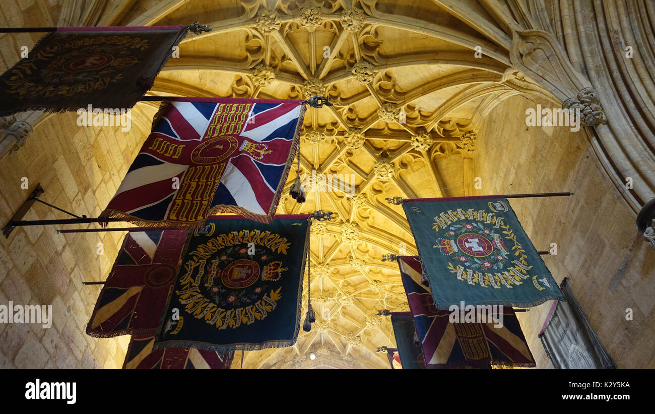 Sherborne abbey stained glass windows hi-res stock photography and ...