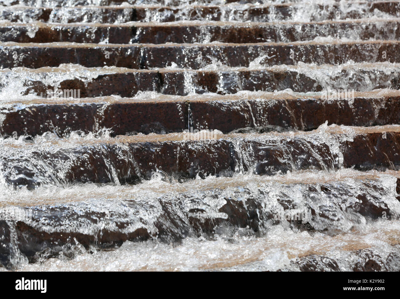 Flood and stairway invaded by the irrepressible water Stock Photo - Alamy