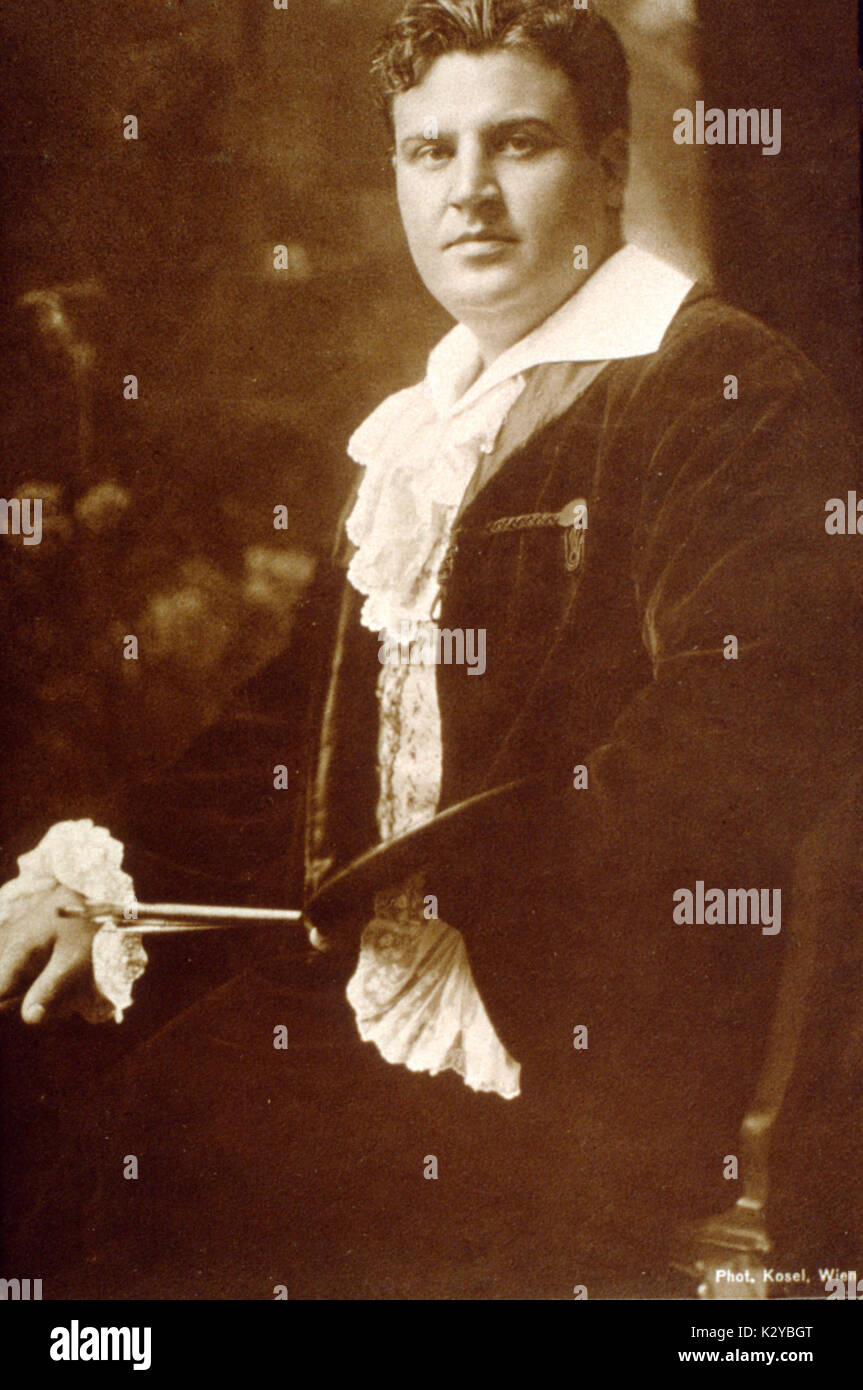 PICCAVER, Alfred in 'Tosca' by Puccini English tenor (1884-1958 Stock ...