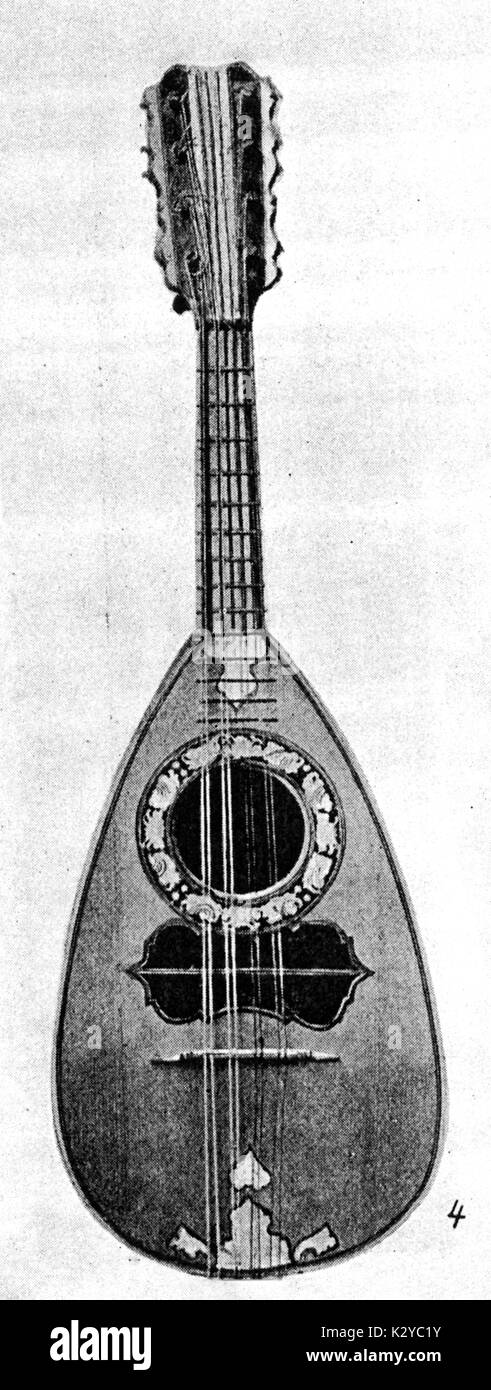 Neapolitan mandolin by Vincento Vinaccia, Naples, 1774. Berlin-Halensee ...