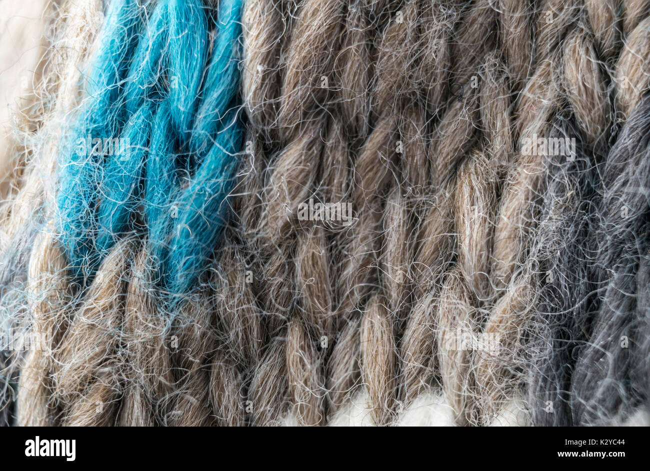 highly detailed needlework wool fabric, close up wool texture ...