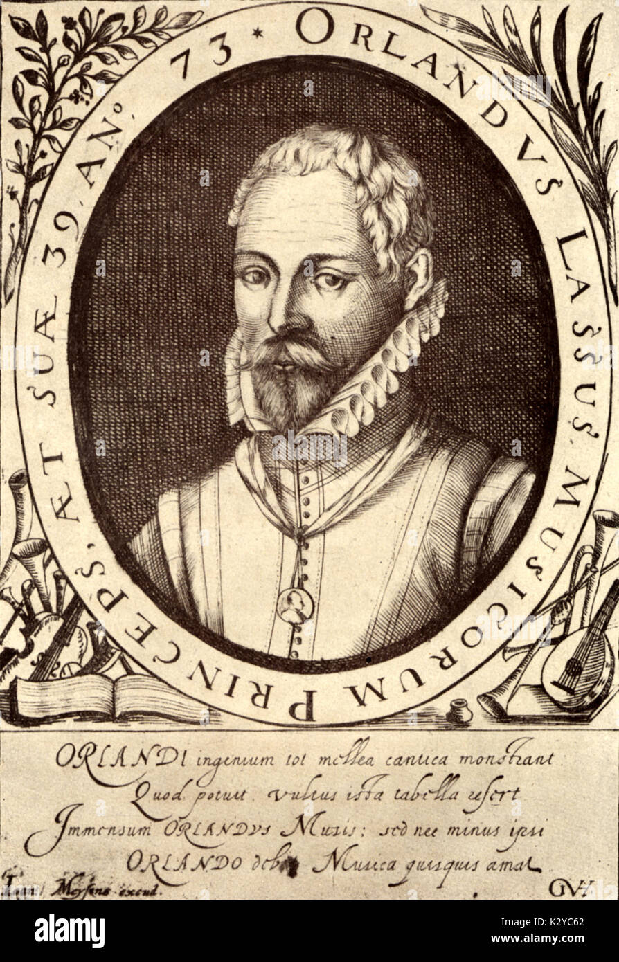 LASSUS Orlando Flemish composer, 1532-1594 Stock Photo - Alamy