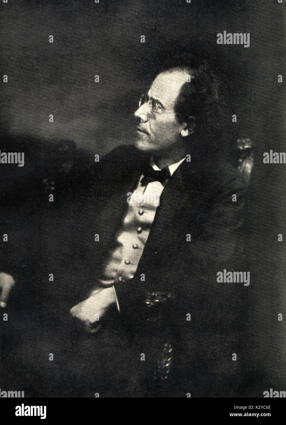 MAHLER,Gustav last photograph - portrait Austrian composer, 1860-1911 ...