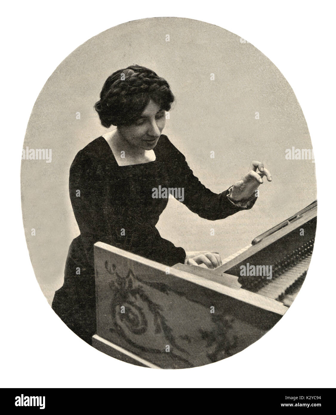 LANDOWSKA, Wanda at the harpsichord Polish harpsichordist, pianist and ...