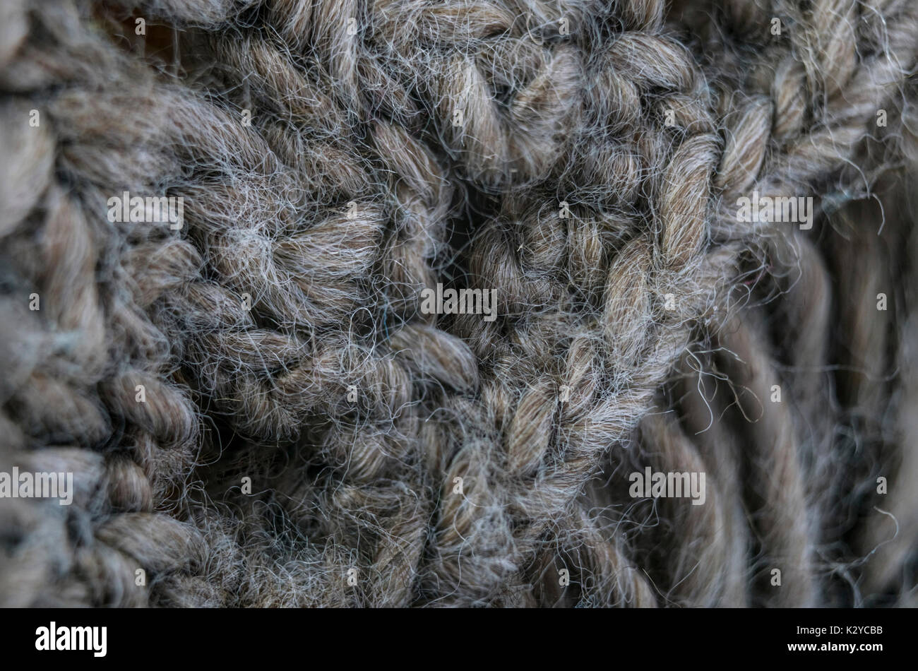 highly detailed needlework wool fabric, close up wool texture ...