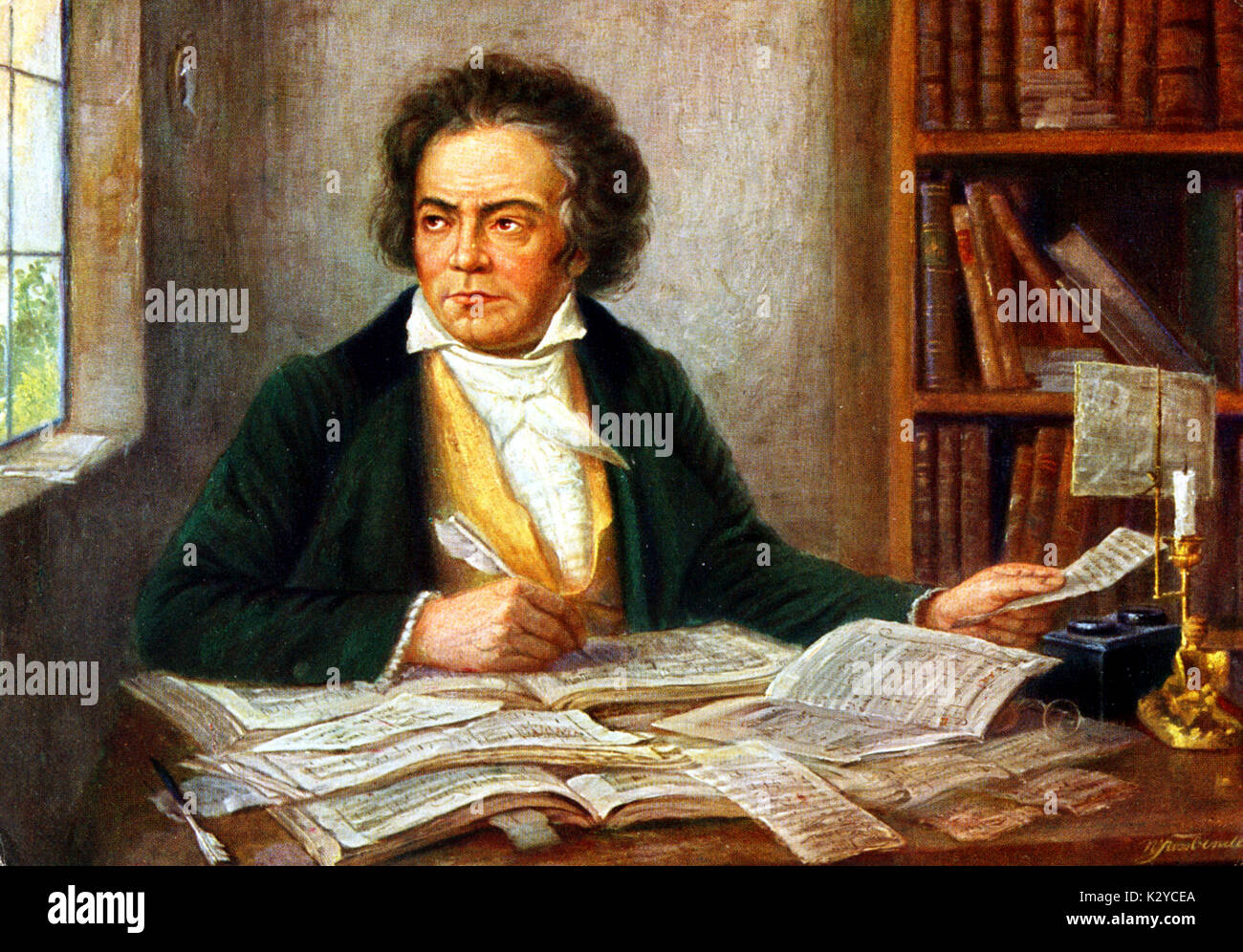 Portrait ludwig van beethoven composing hi-res stock photography and ...