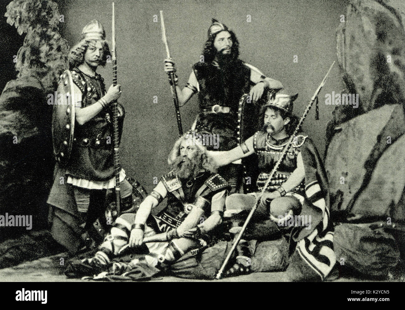 Richard WAGNER - RING CYCLE, Première from Bayreuth 1876 A chorus group ...