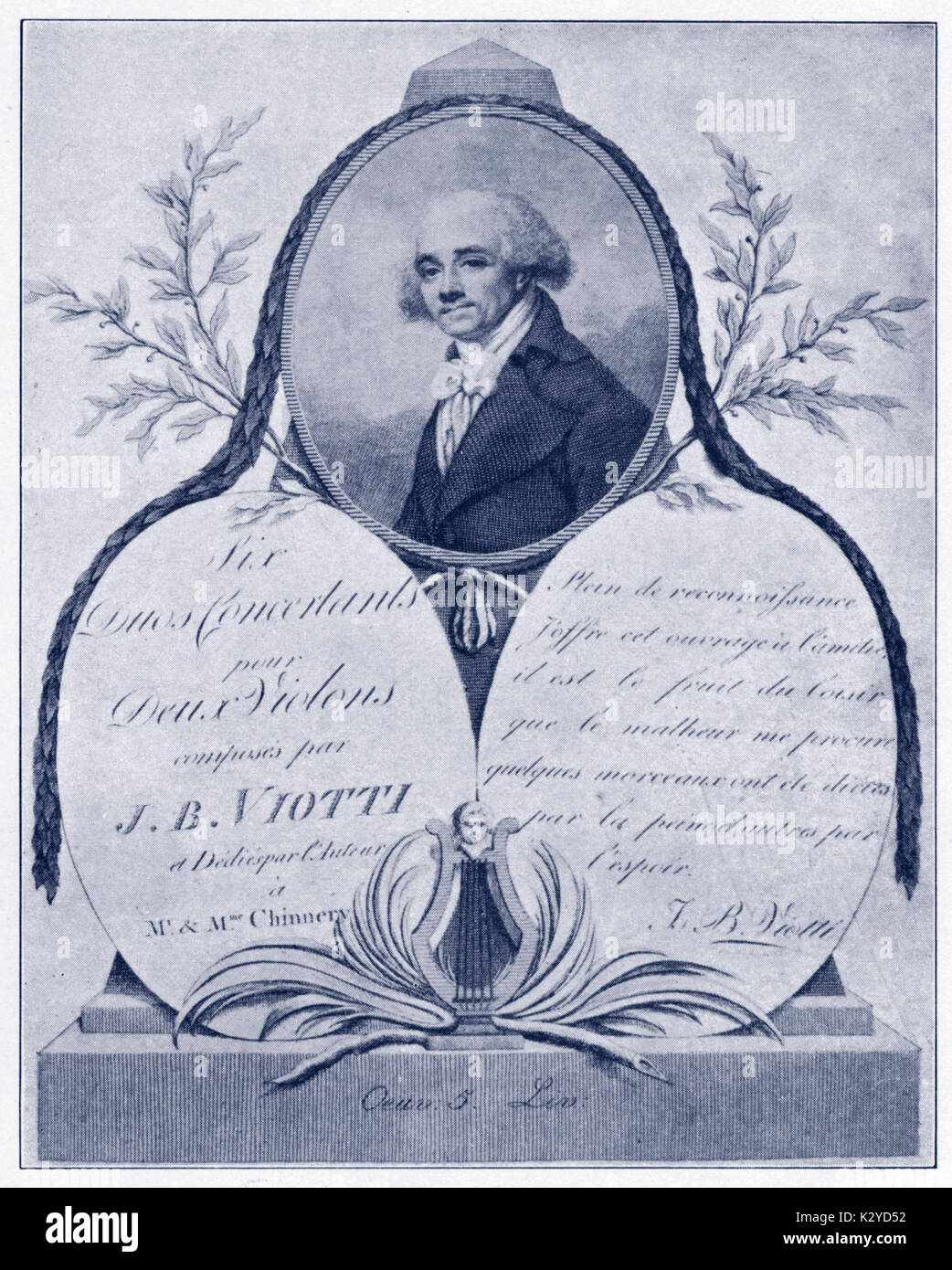 Giovanni Battista VIOTTI - Titlepage Facsimile of titlepage of Viotti's ...