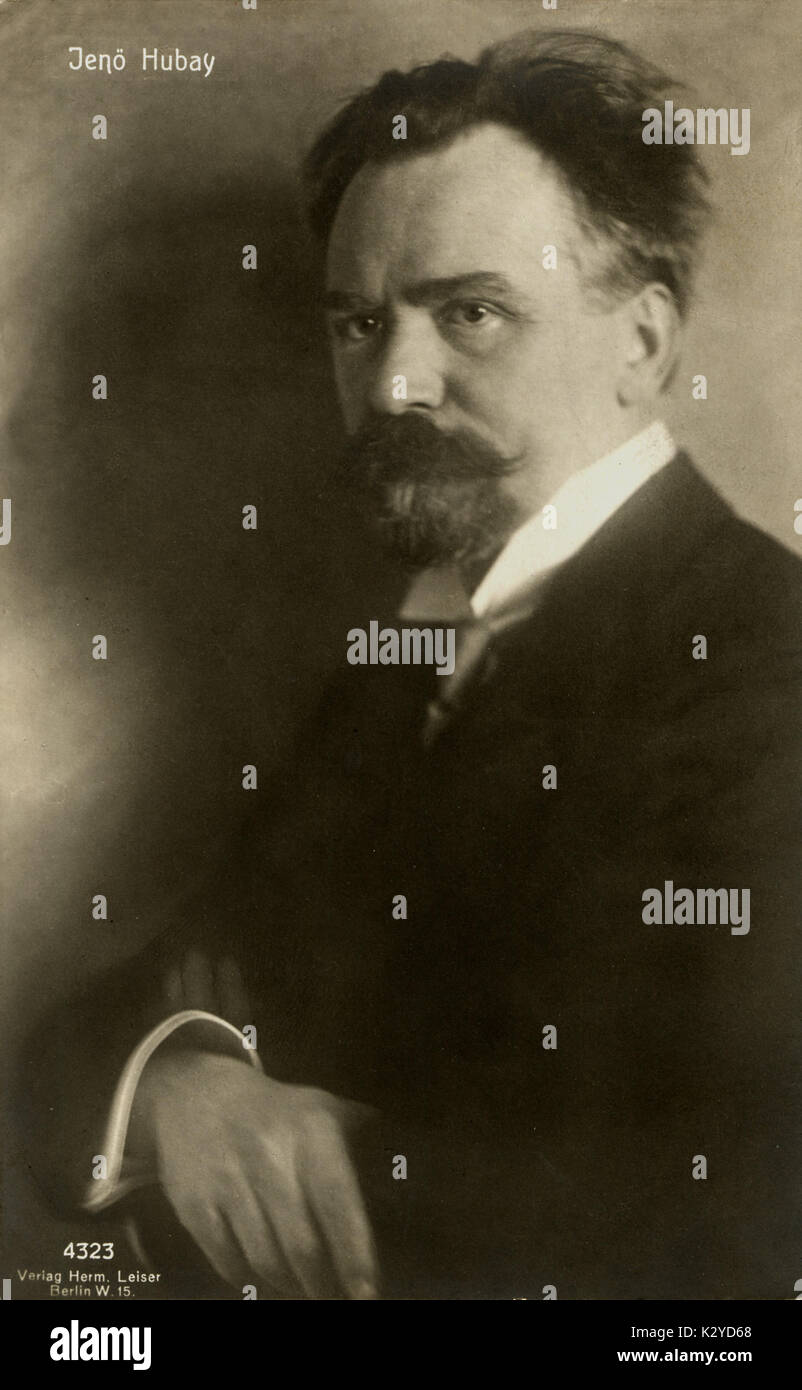 Jeno HUBAY Hungarian Violinist, 1858-1937 Stock Photo - Alamy