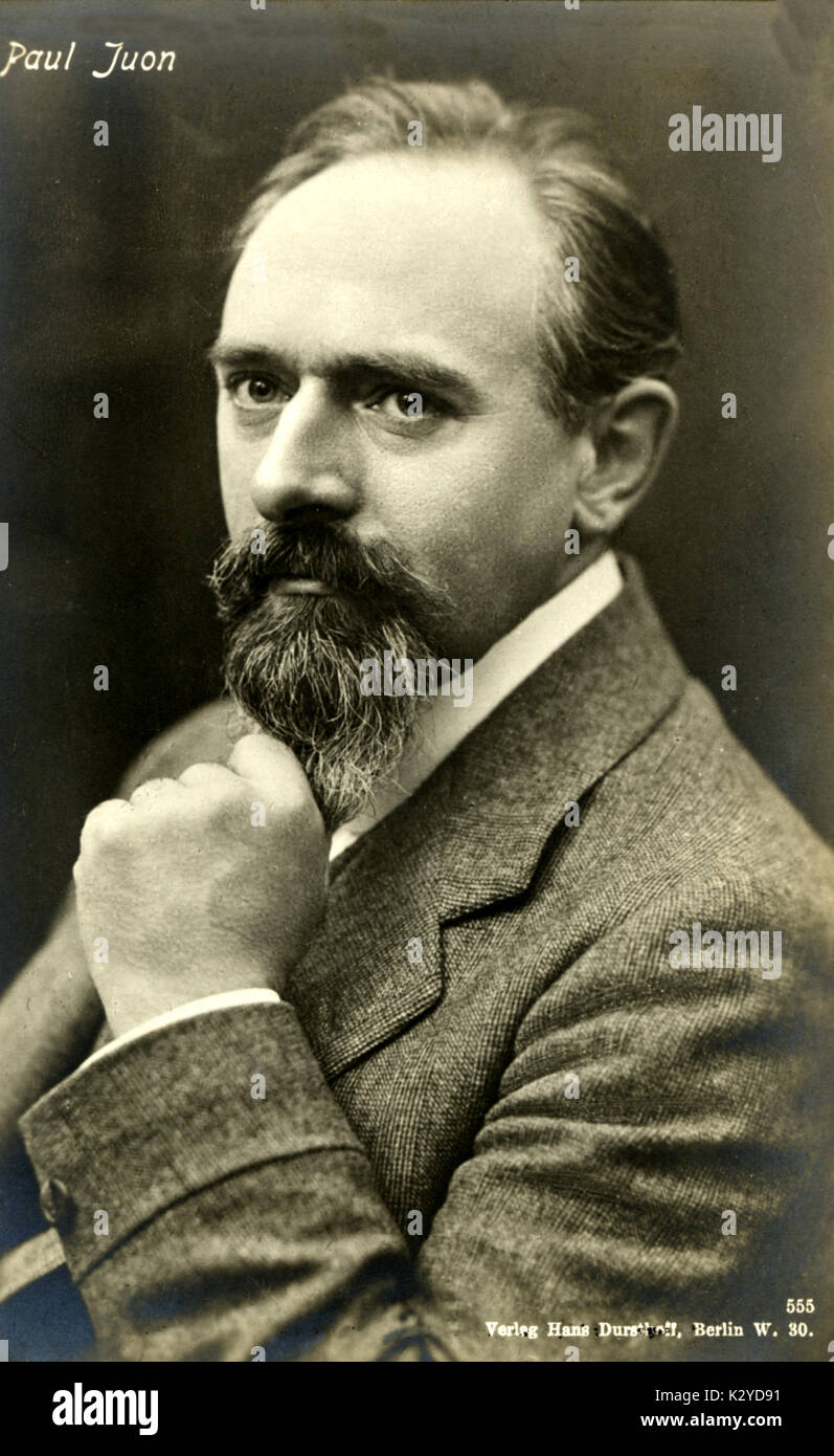 JUON, Paul Russian Composer, 1872-1940 Stock Photo - Alamy