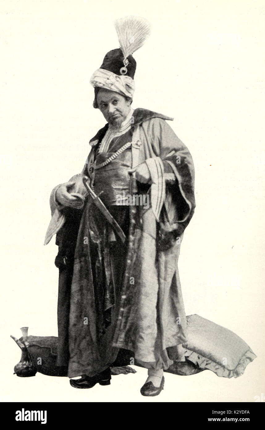 Robert Radford as Osmin in Mozart's opera 'Il Seraglio'. English Bass ...