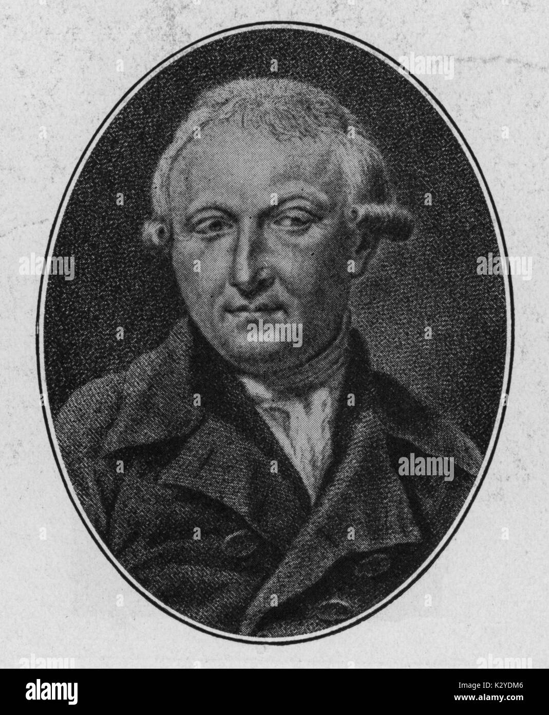 Johann Nikolaus Forkel - portrait of the German musician & musicologist ...