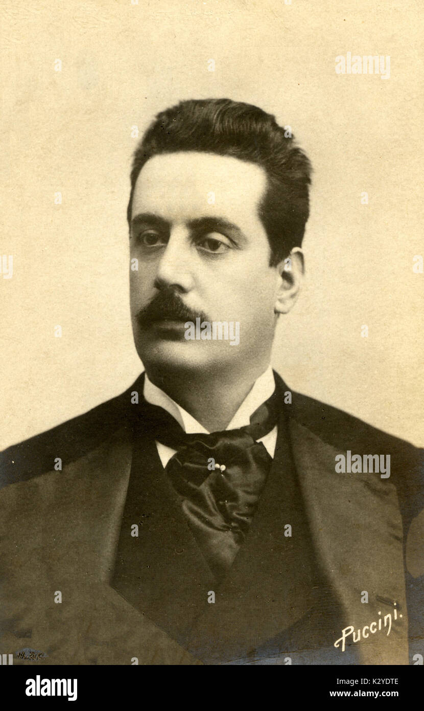 Late19thcent early20thcent puccini portrait hi-res stock photography ...