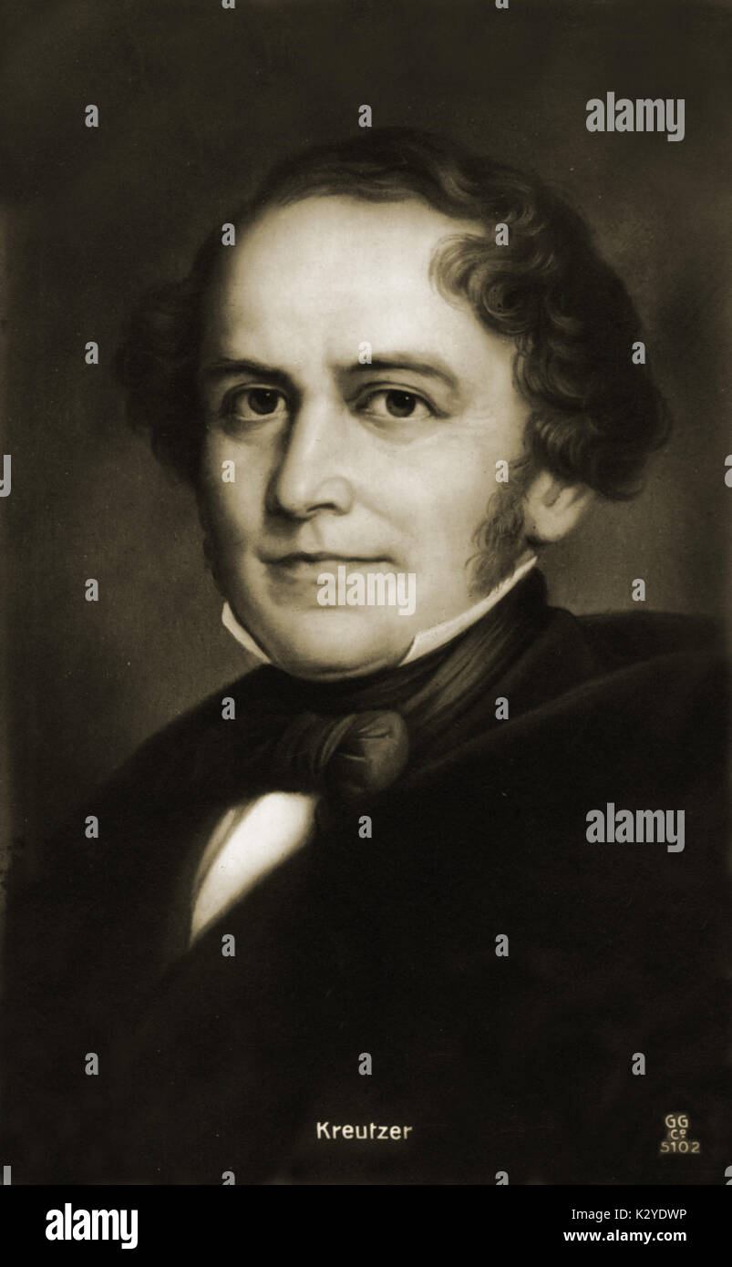 KREUTZER, Konradin German conductor & composer (1780-1849 Stock Photo ...