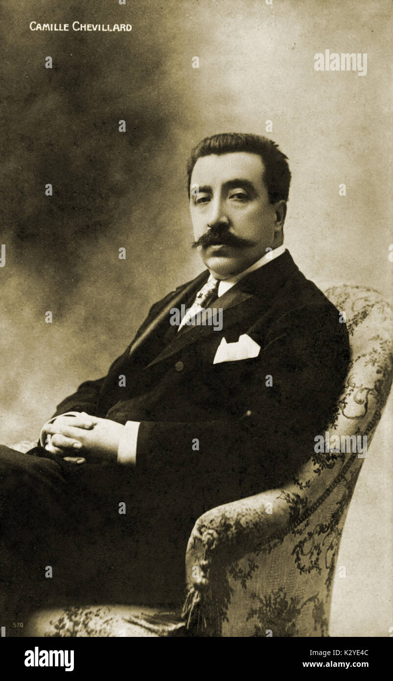 CHEVILLARD, Camille seated portrait - French composer and conductor ...