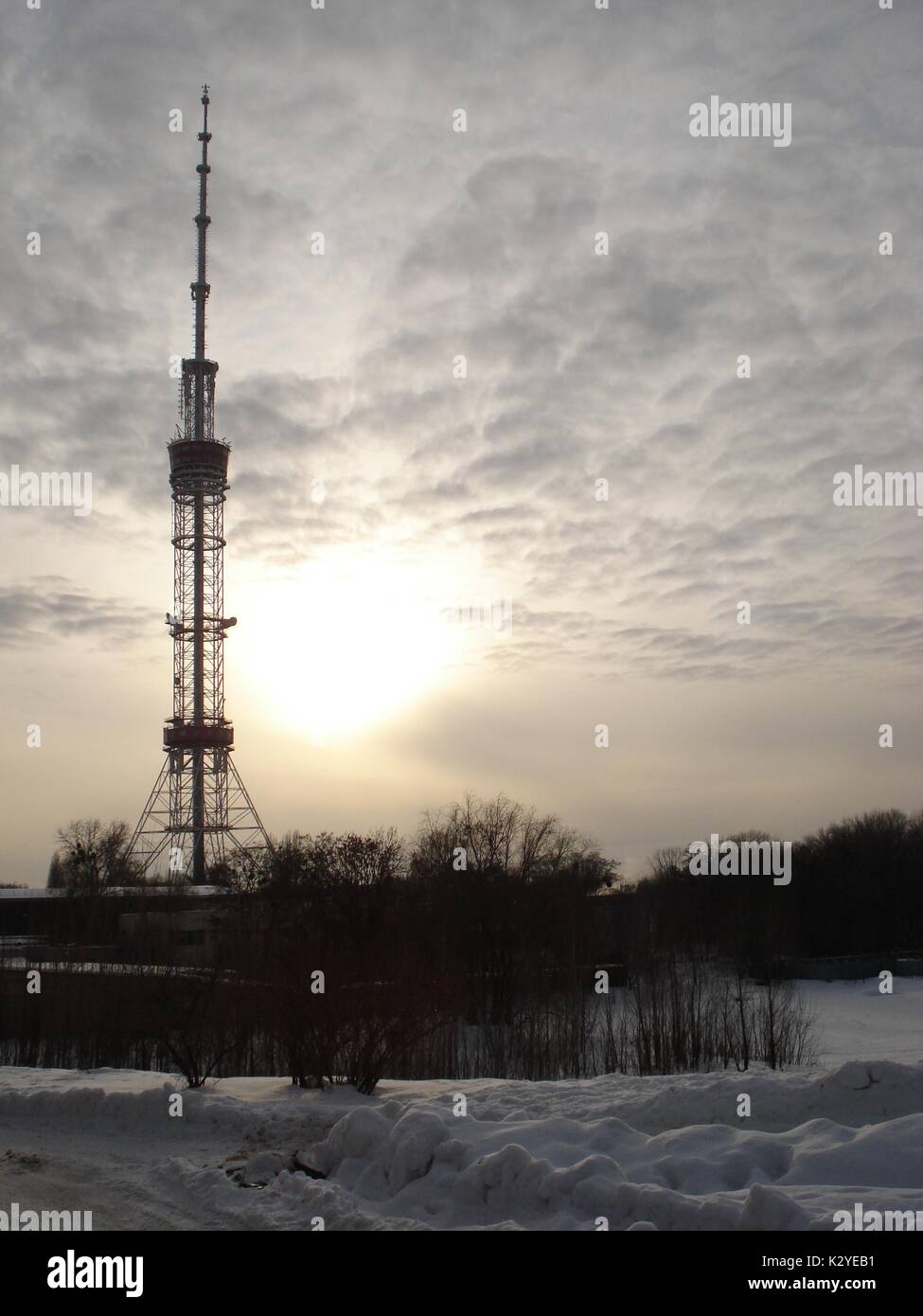 Television tower in Kiev (Ukraine Stock Photo - Alamy