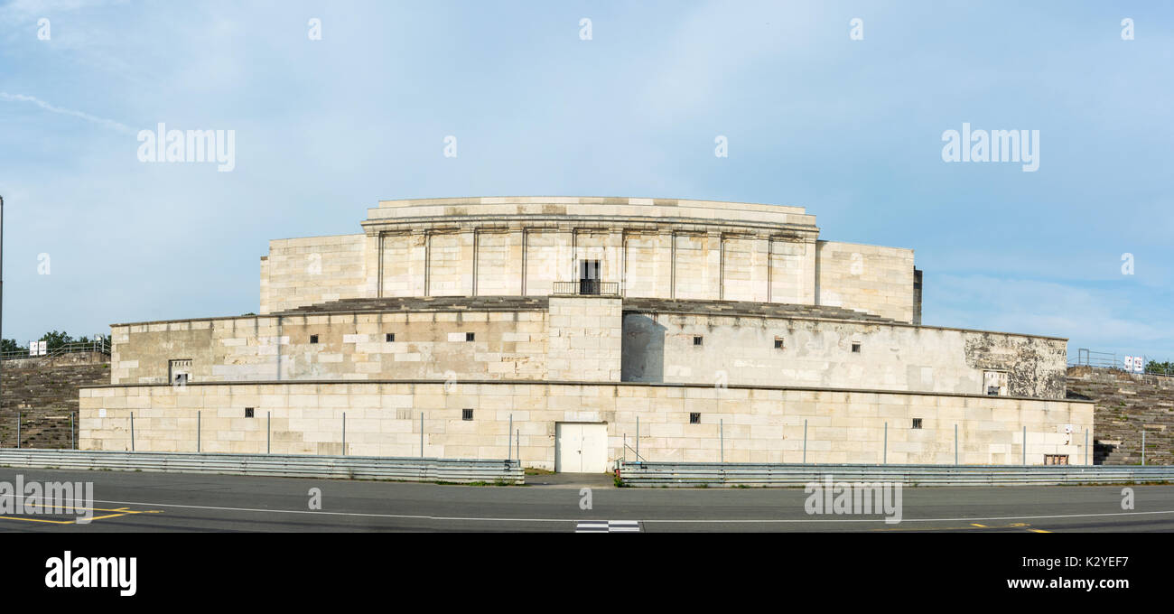 The tribune on the zeppelin field in Nuremberg from the front Stock ...