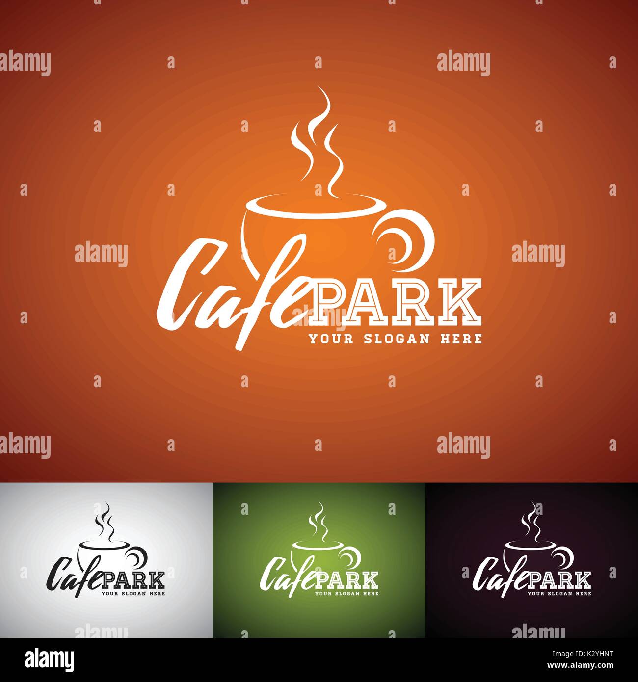 Coffe Cup Vector Logo Design Template. Set of Cofe Shop label ...