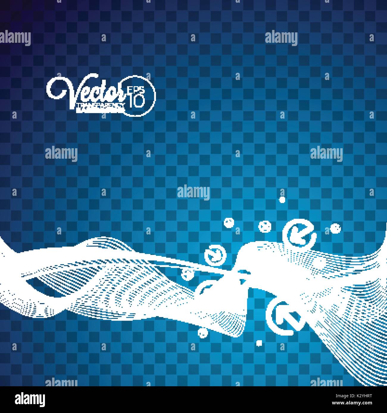 Abstract vector wave design with arrows on transparent background Stock ...