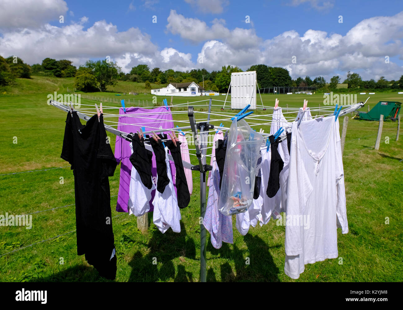 Cricket pitch dryer hi-res stock photography and images - Alamy