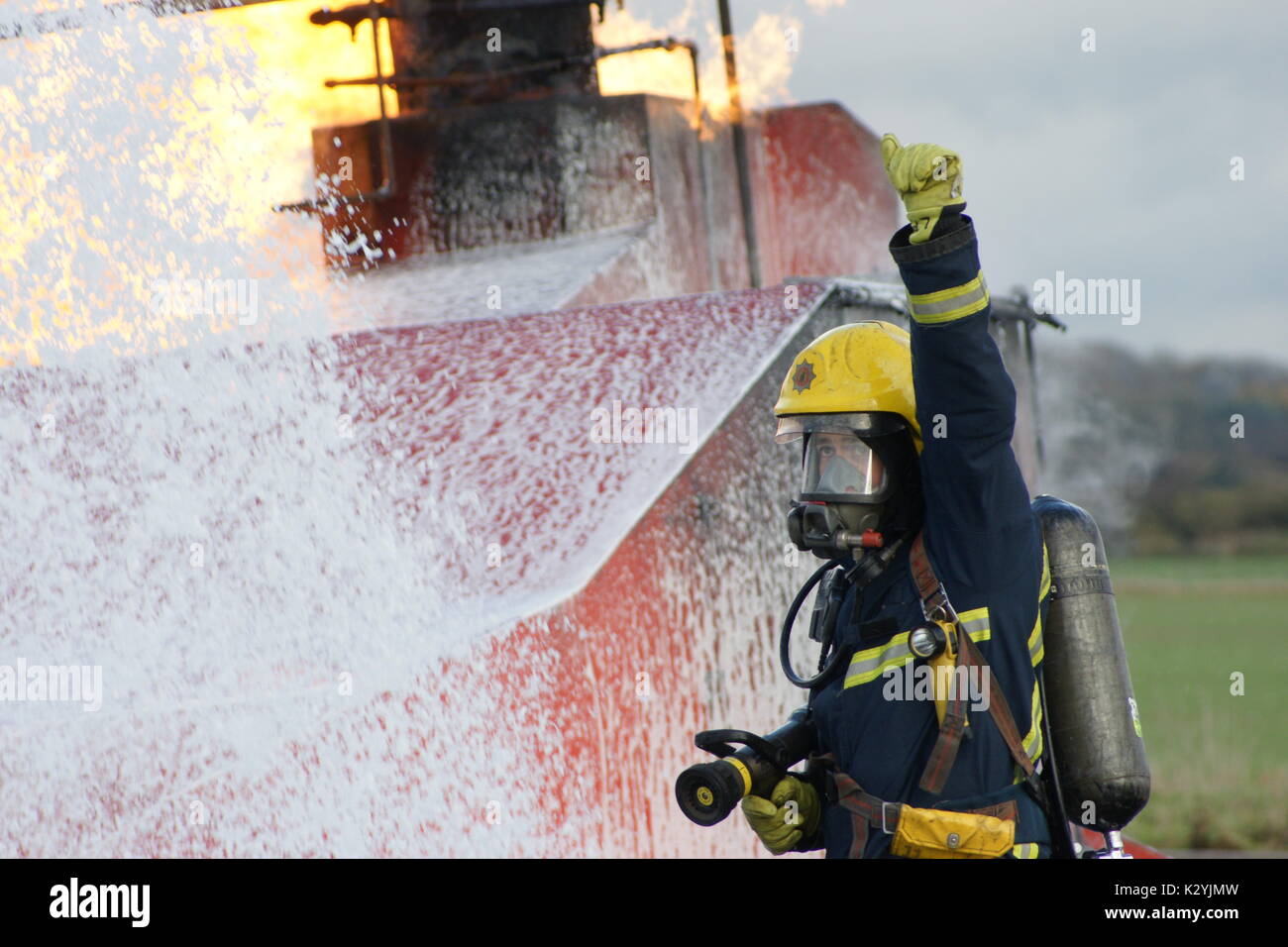 Aircraft engine fire suppression hi-res stock photography and images ...
