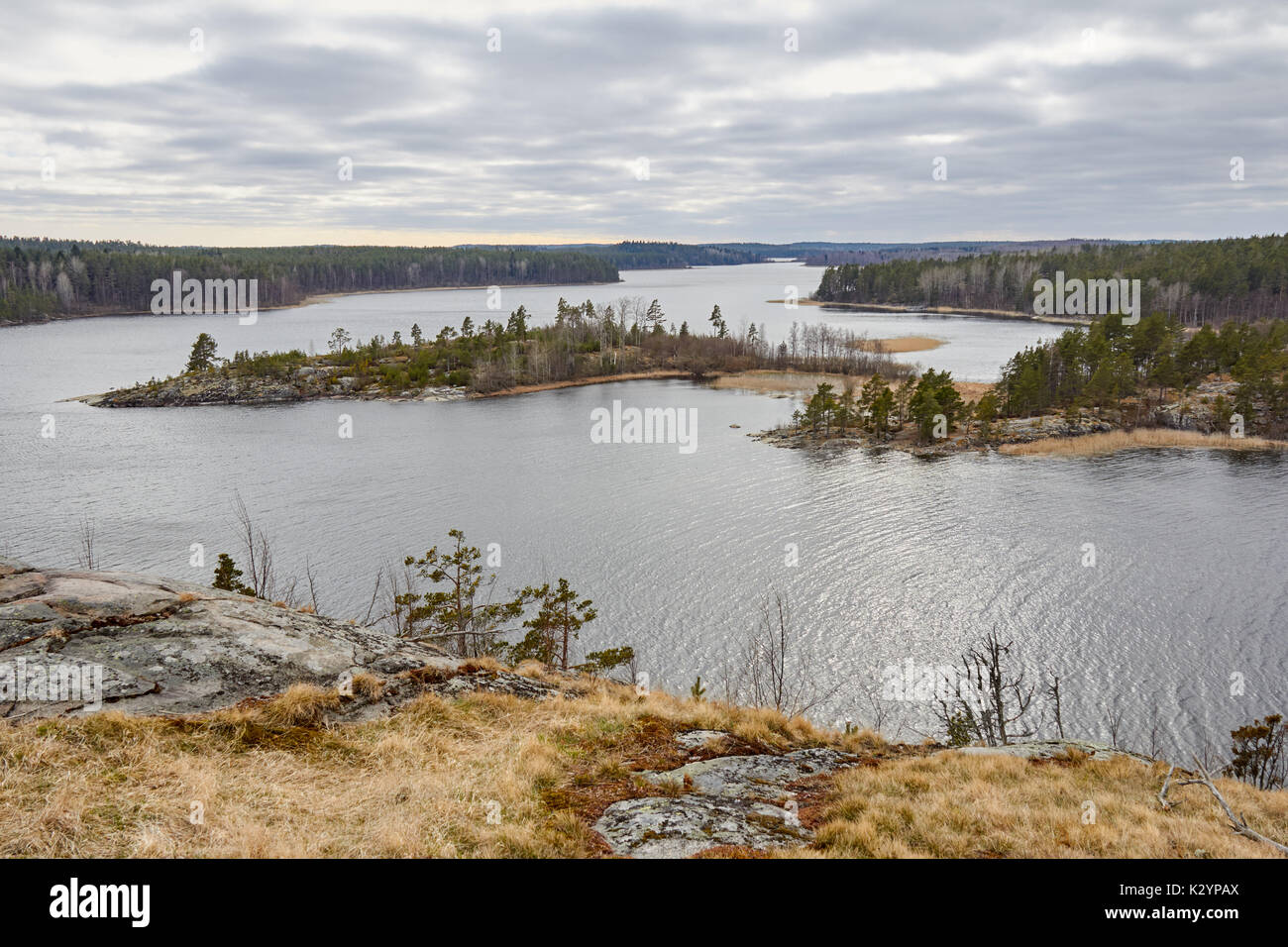 A trip through Lake Ladoga in May Stock Photo - Alamy