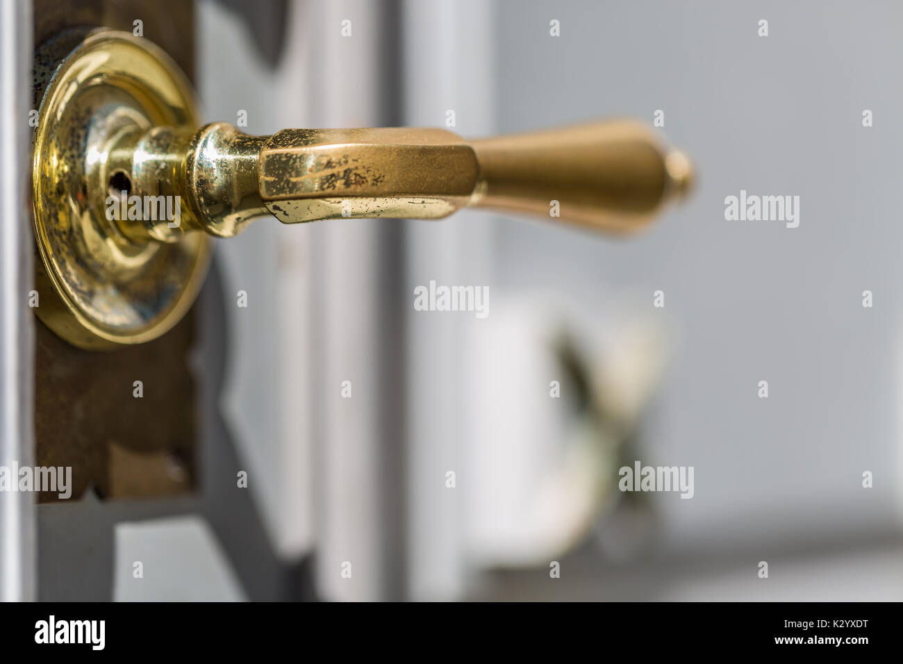 Ancient Door Handle Stock Photo - Alamy